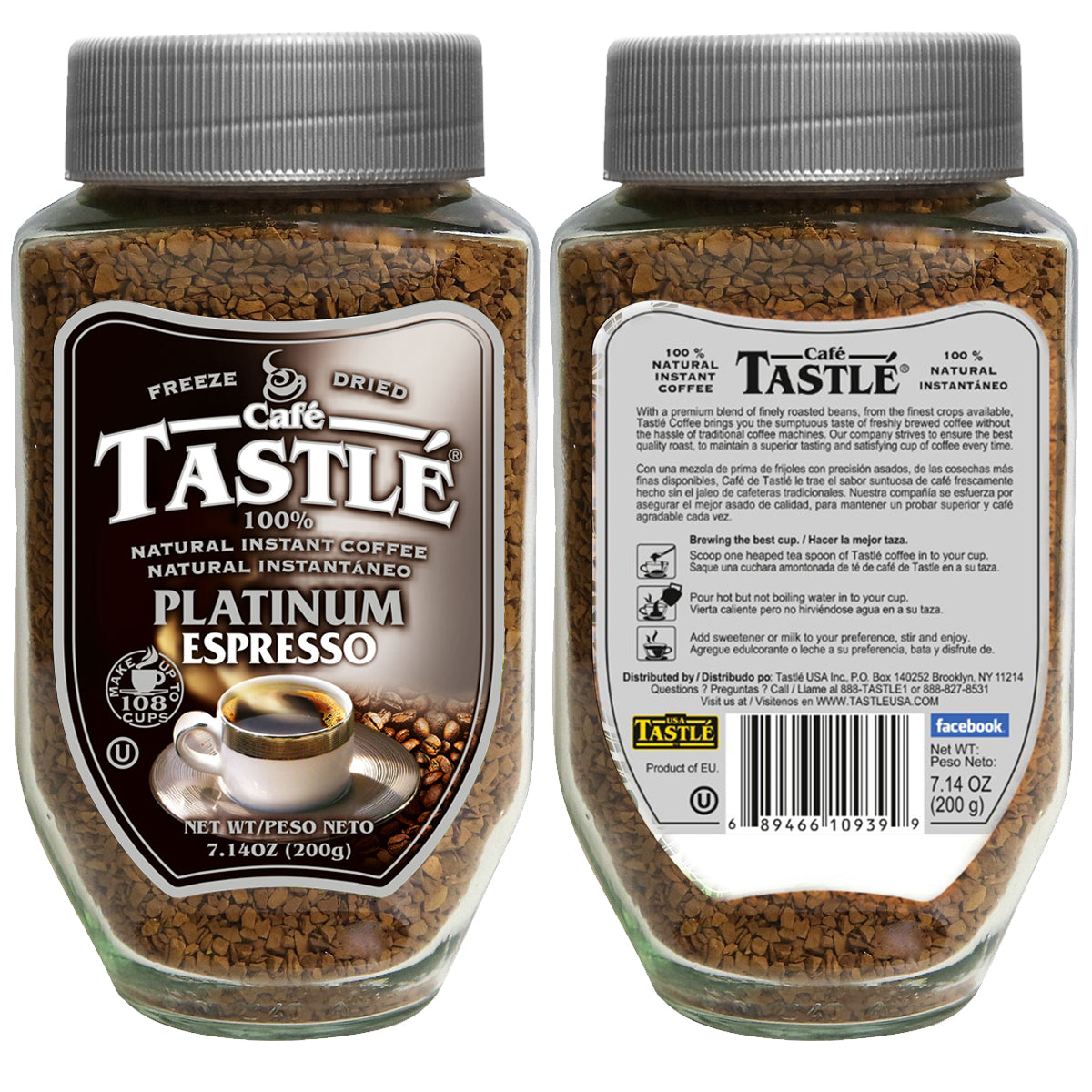 Platinum Espresso Instant Coffee – Tastlé Coffee