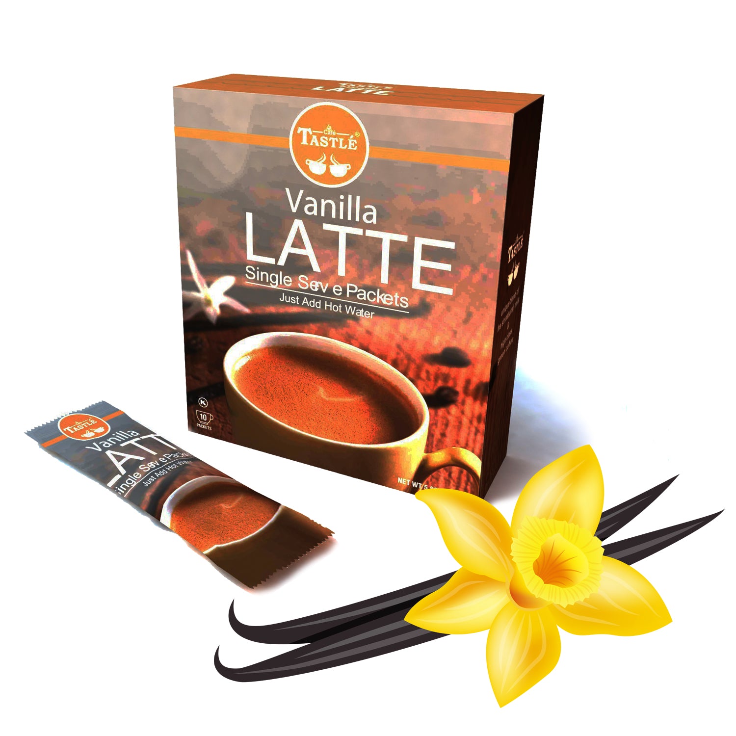 Instant Vanilla Latte Single Serve Packets – Tastlé Coffee