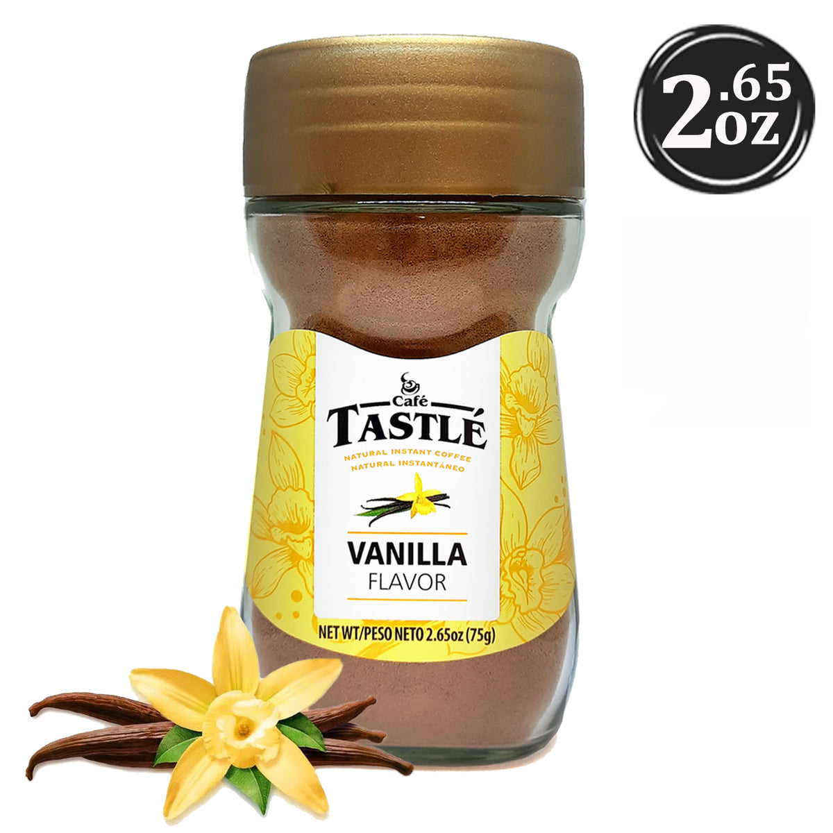 Vanilla Flavored Instant Coffee 2.65oz (75g) – Tastlé Coffee