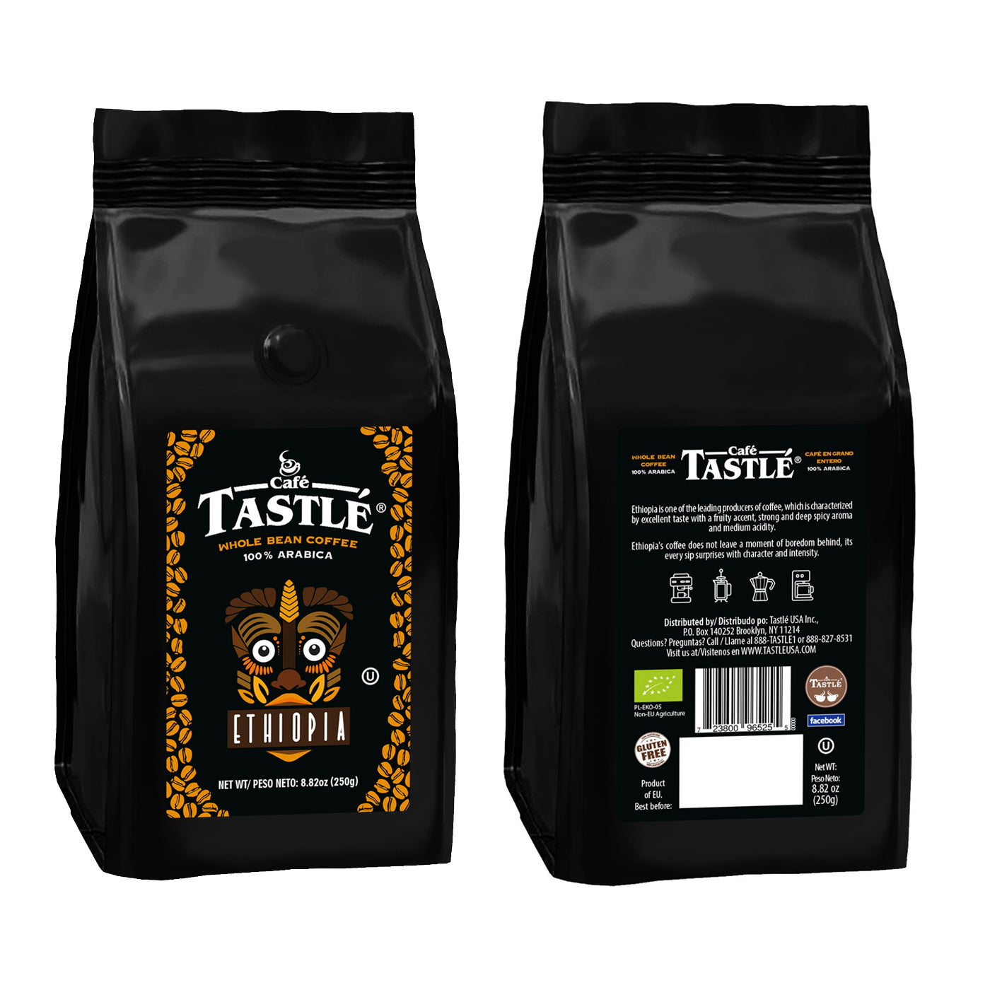 Ethiopian Whole Bean coffee 8.82oz (250g) – Tastlé Coffee